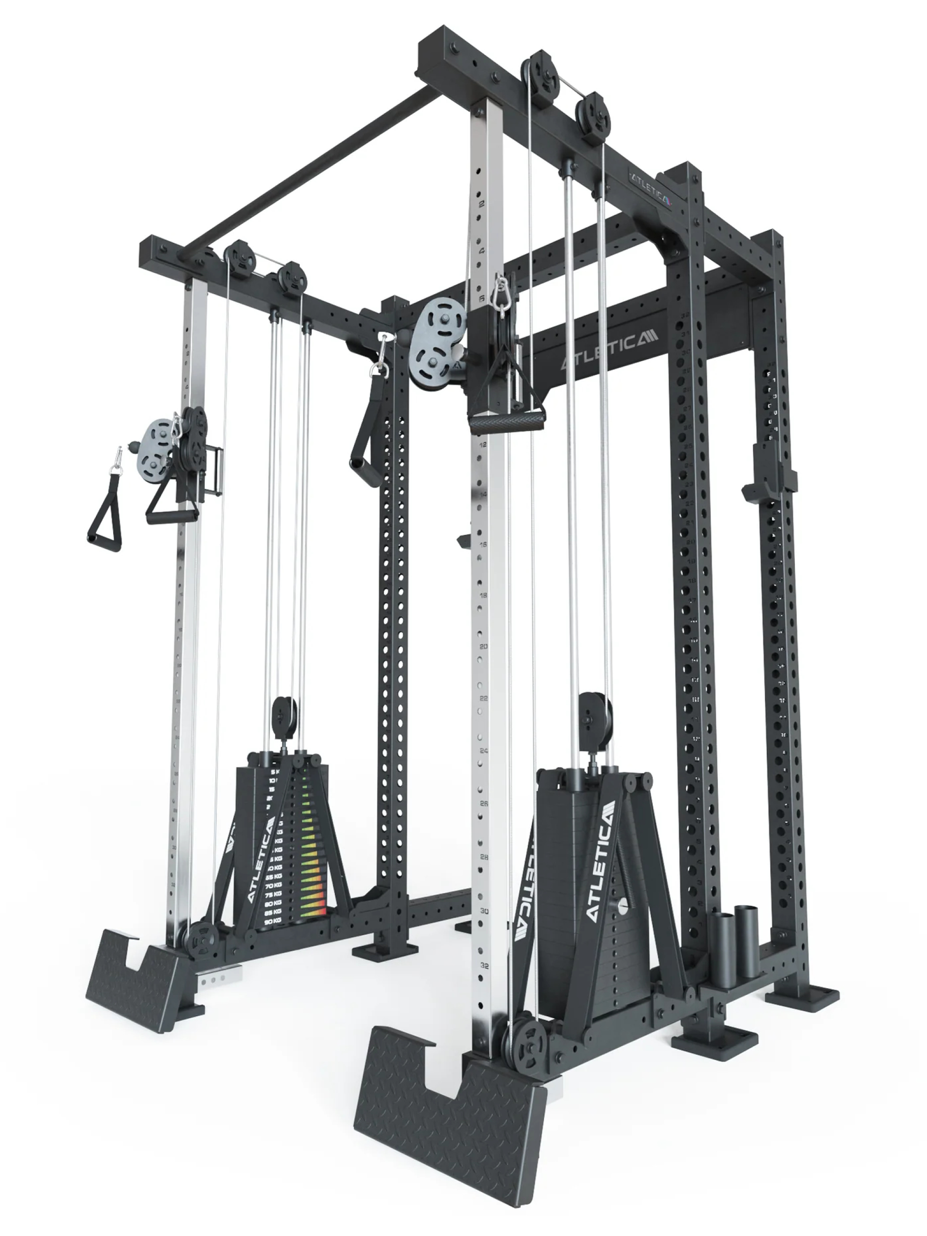 ATLETICA R8-Duality PRO Shallow | Power Rack & Cable Pulley Station