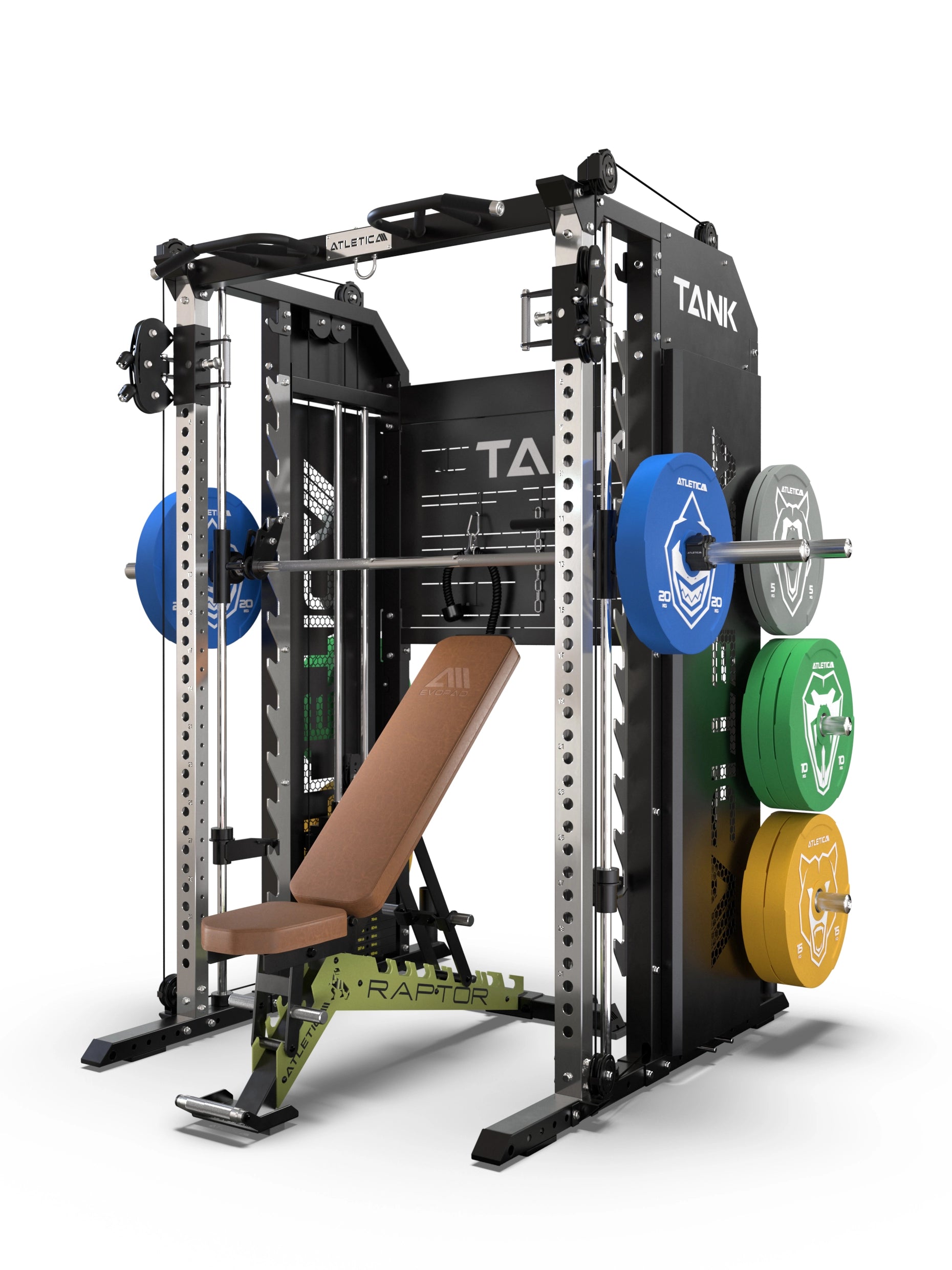 ATLETICA Tank | All-in-One Multipresse mit Dualem Kabelzug