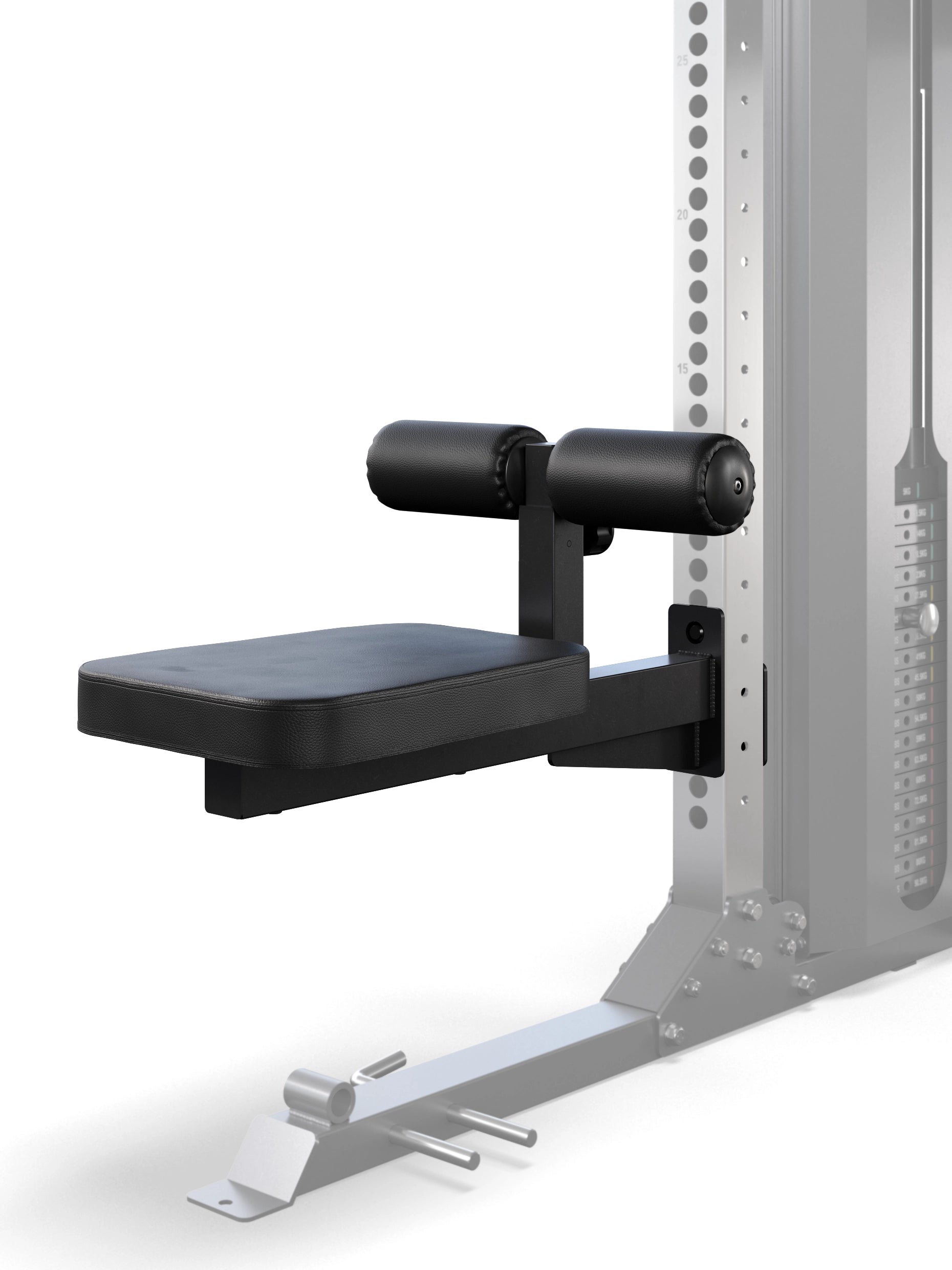 Stable lat pulldown seat for controlled lat pulldowns on Mercury & Defender