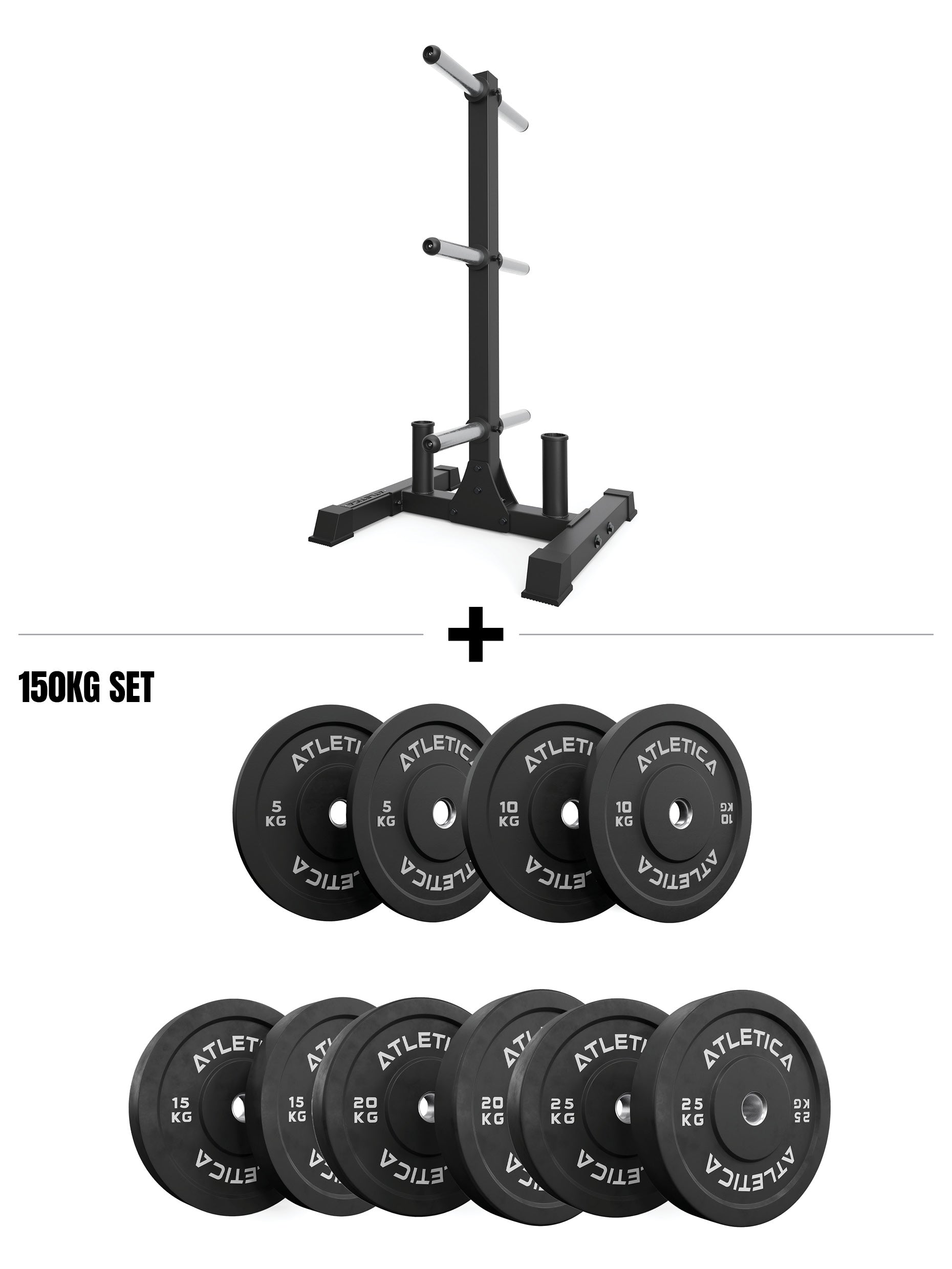 ATLETICA Limited Edition Sets | Rhino Storage SET | 150kg Bumper Plates
