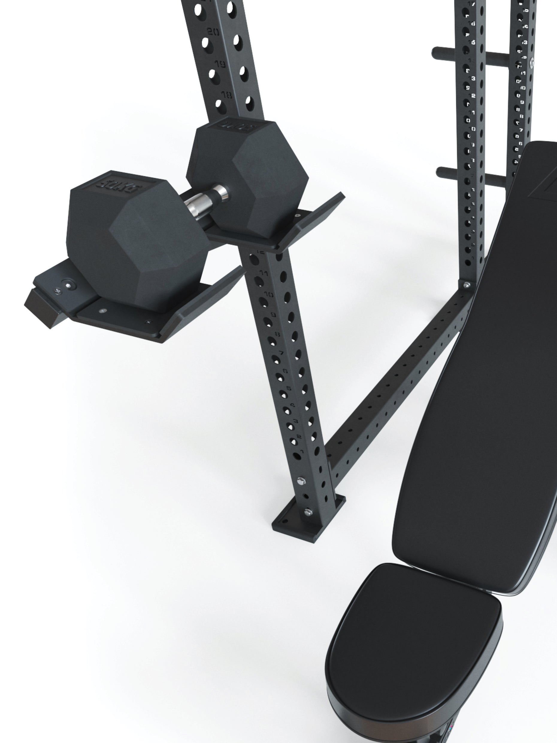 Power Rack dumbbell racks for hexagon and round dumbbells