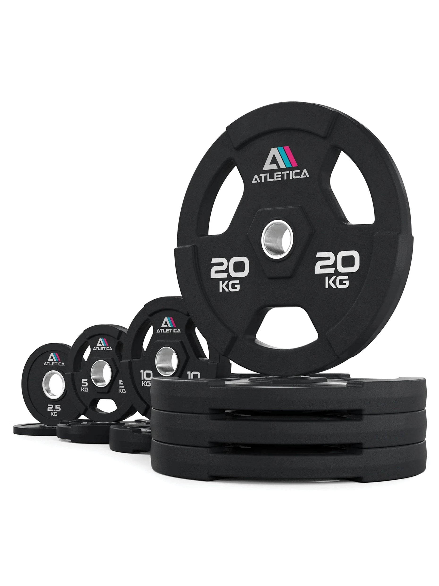ATLETICA Gripper Plates Set | Ø 50 mm Hantelscheiben | 115 kg