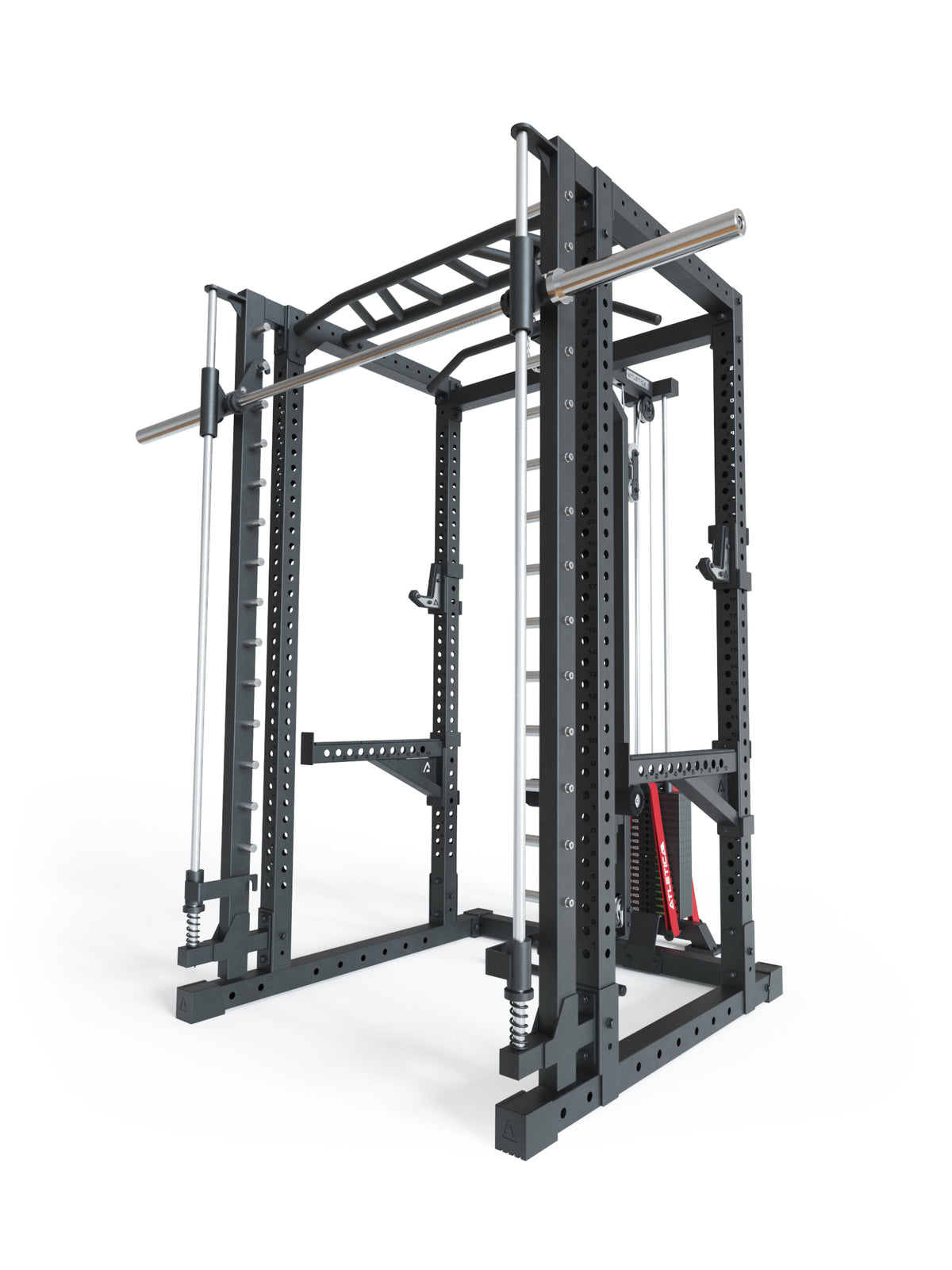ATLETICA R7-Daemon Power Rack | Latzug & Smith Machine