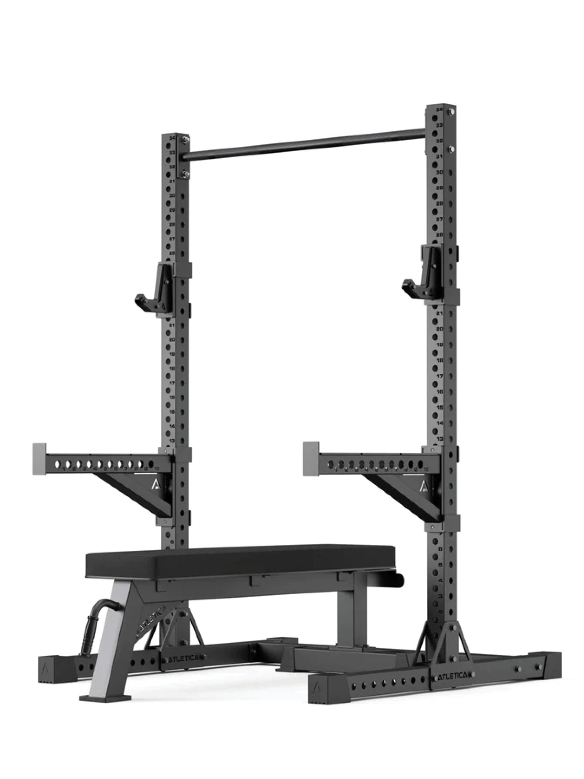 ATLETICA R7 Squat Rack | Ghost Set | Incl. Weight Bench