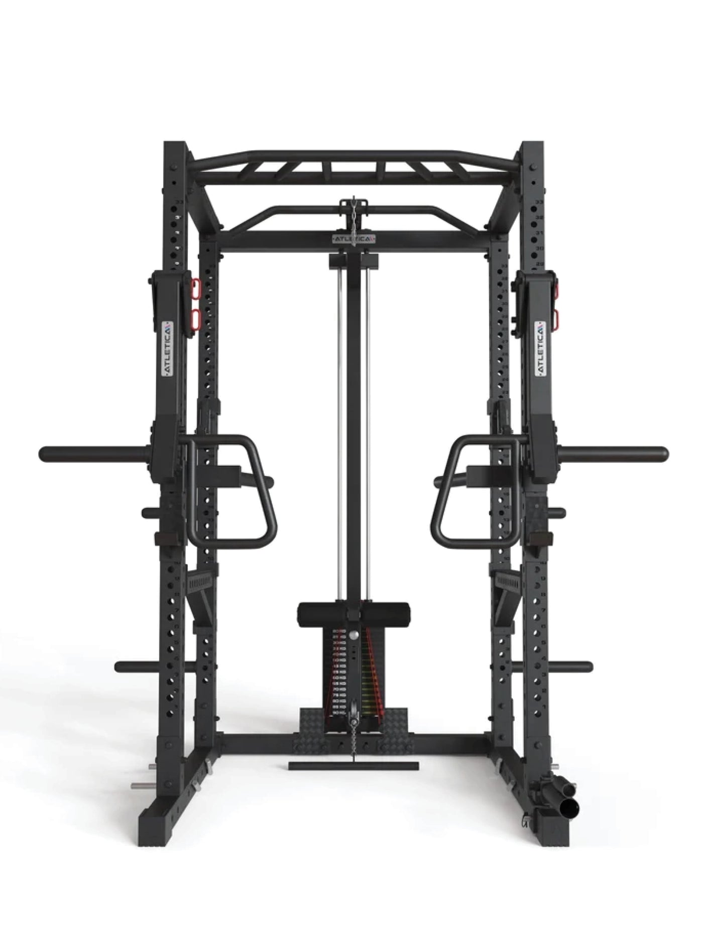 ATLETICA R7-Stryker Power Rack | Latzug & Jammer Arms