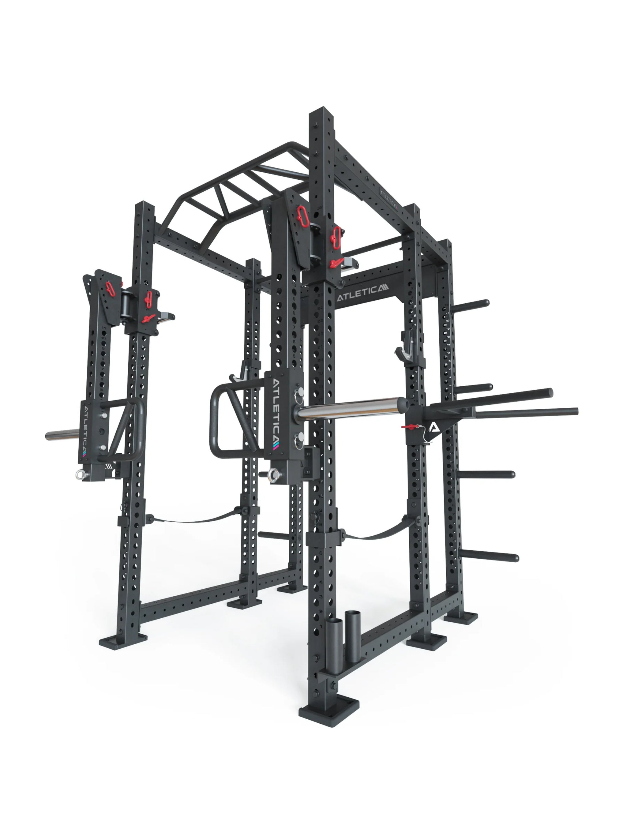 ATLETICA R8 Strike Power Rack | Jammer Arms & Pull-Up Bar